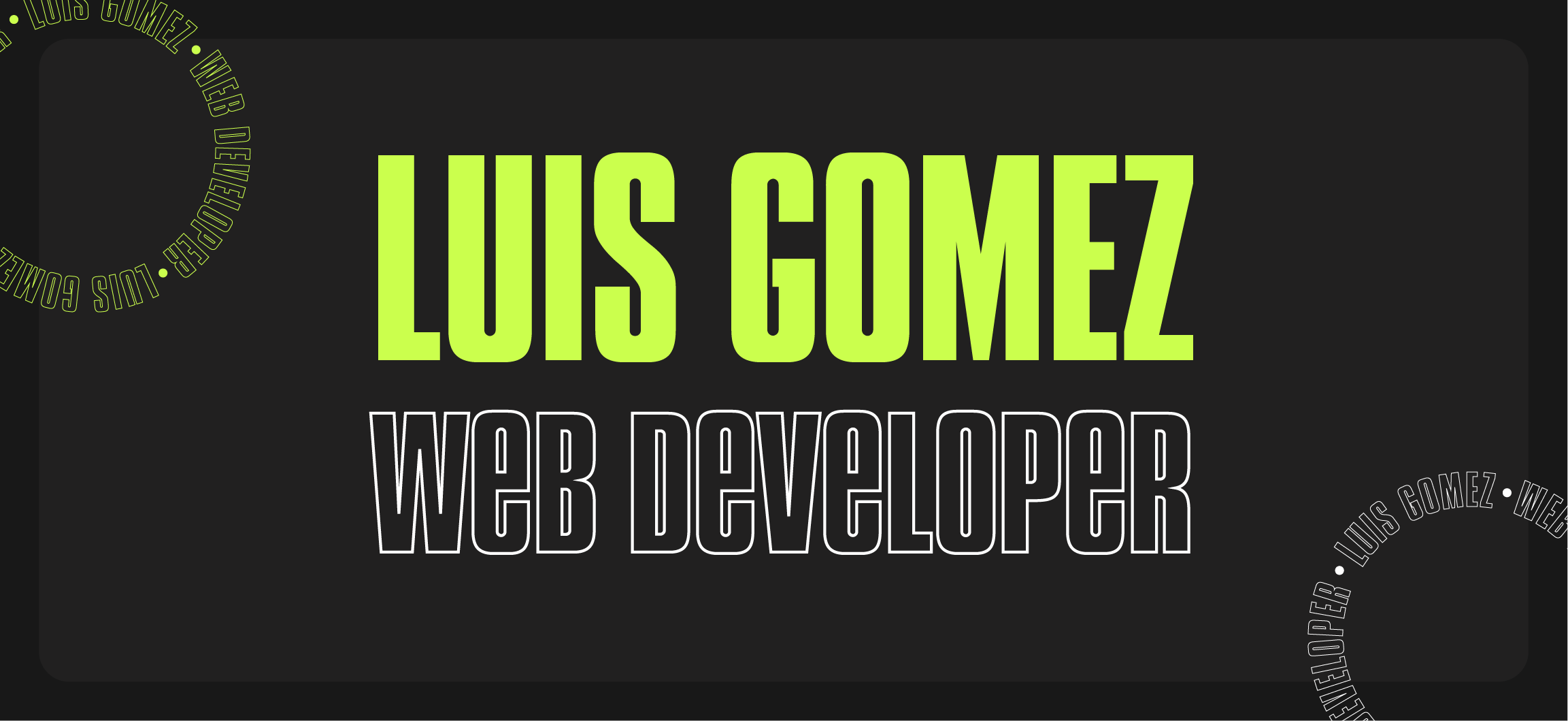 Luis Gomez | Web Developer